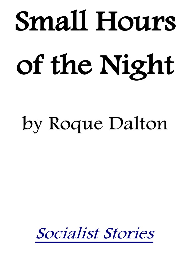 Small Hours of The Night - Roque Dalton | PDF | History | Young Adult