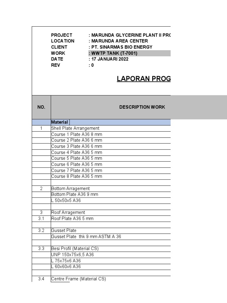 WWTP Tank 500 MT (T - 7001) | PDF | Pipe (Fluid Conveyance) | Building ...