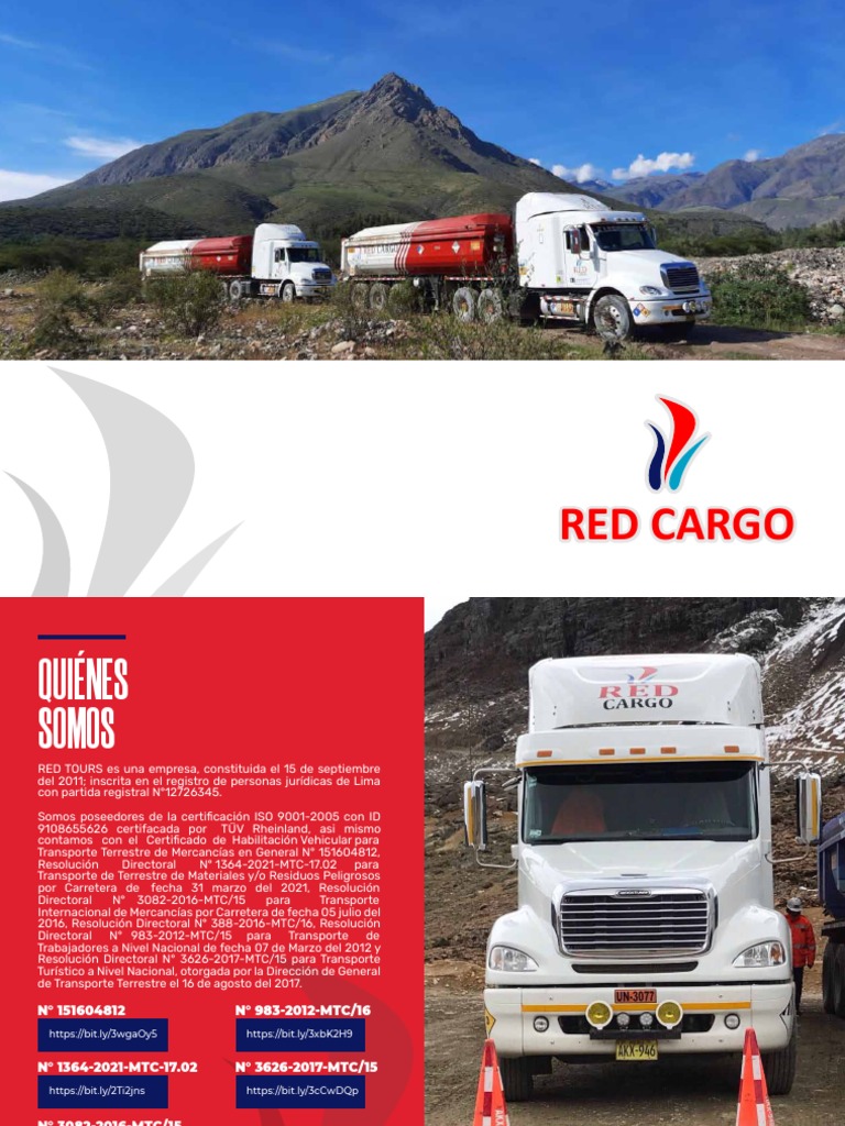 Brochure Red Tours | Descargar gratis PDF | Transporte | Perú