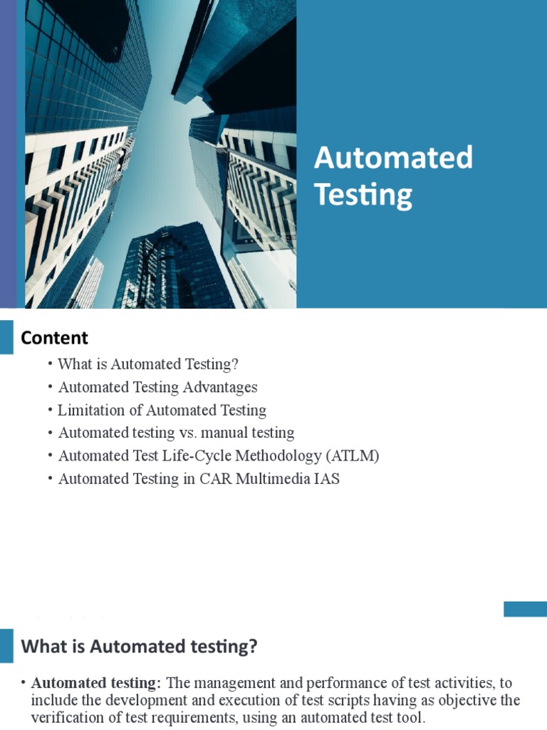 Automated Testing | PDF | Software Testing | Automation