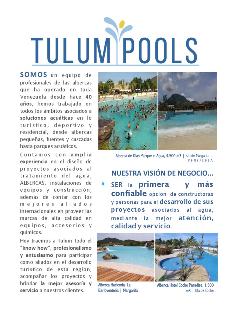 Tulum Pools Presentacion | PDF