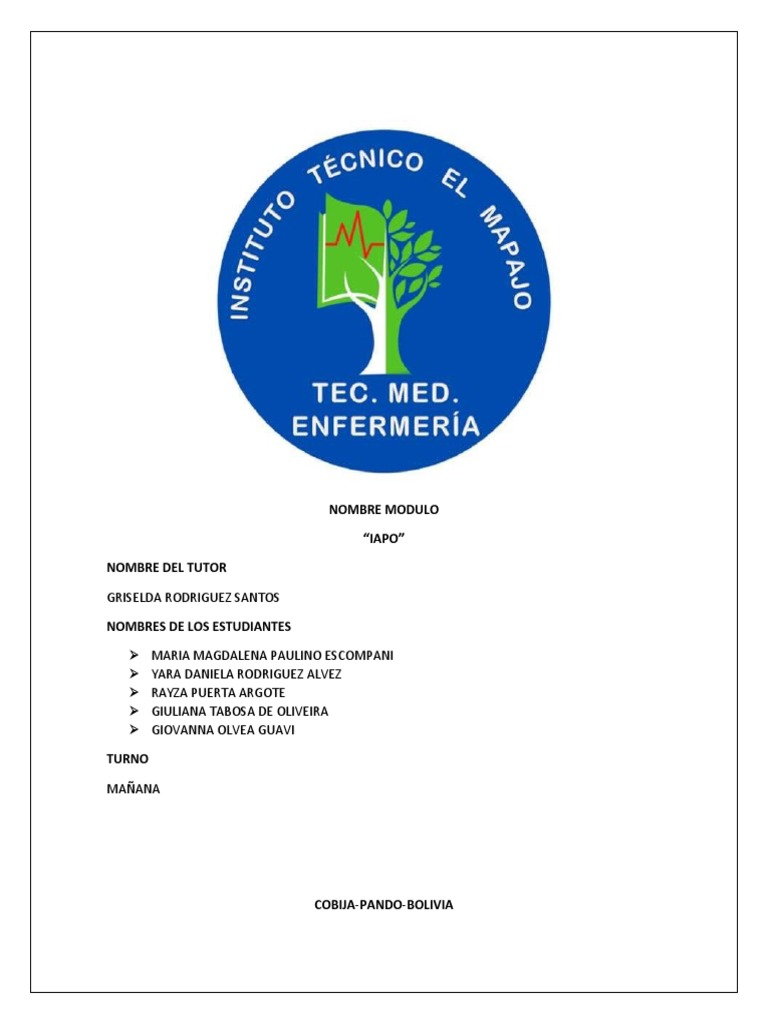 Caratula Instituto Mapajo Con Nombres!!!! | PDF