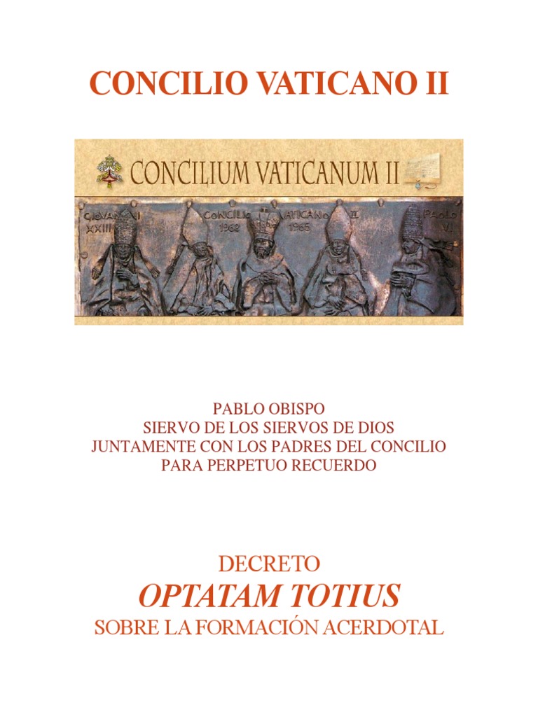 Optatam Totius | PDF | Sacerdote | Seminario