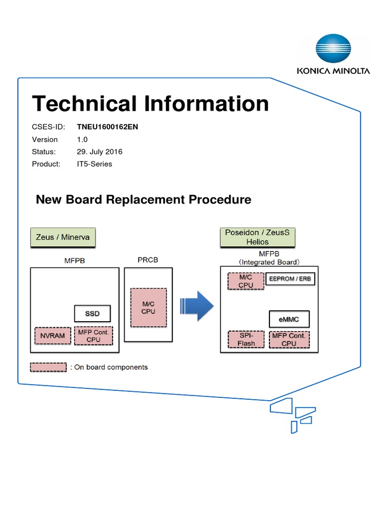 TNEU1600162EN - New Board Replacement Procedure | PDF | Booting | Computer Data Storage
