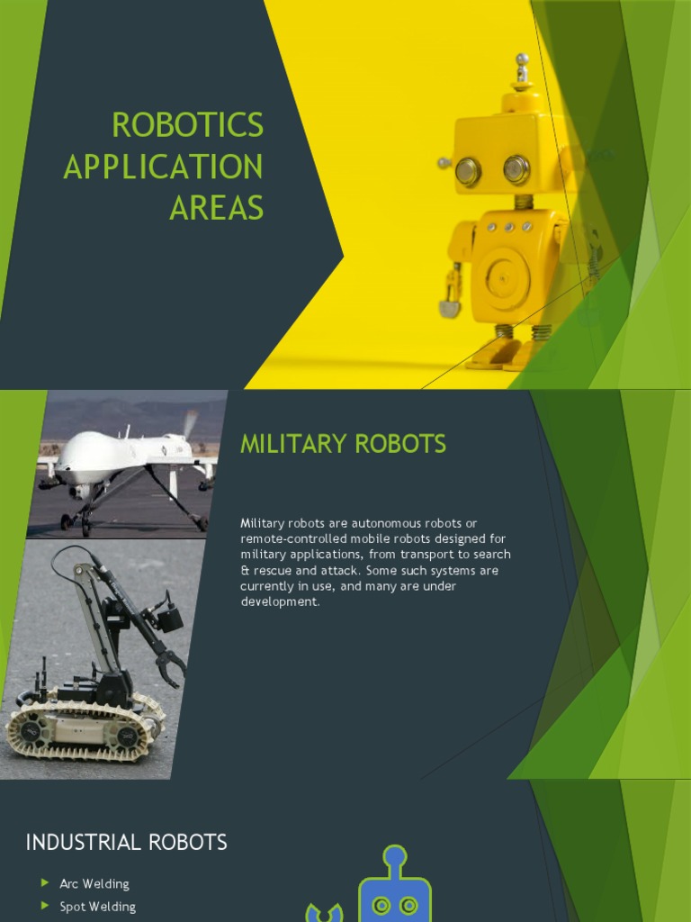 Robotics Applicatin Areas | PDF | Robot | Robotics