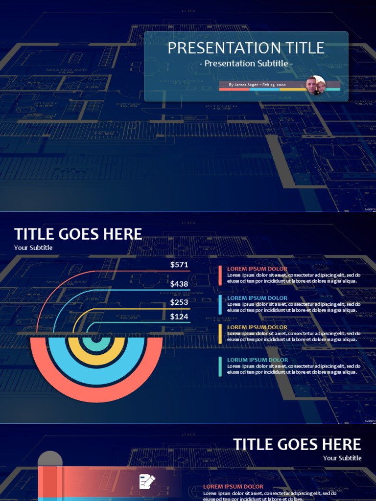 Blueprints PowerPoint Template | PDF | Tullii