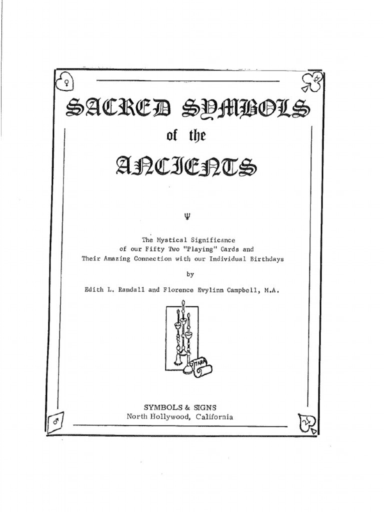 Edith Randall and Florence Campbell Sacred Symbols of The Ancients ...
