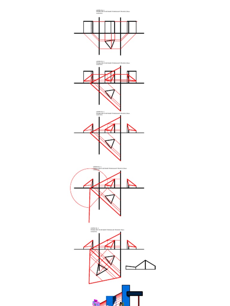 Geometria Descriptiva - Prisma Recto de Base Rectangular Trunco. | PDF