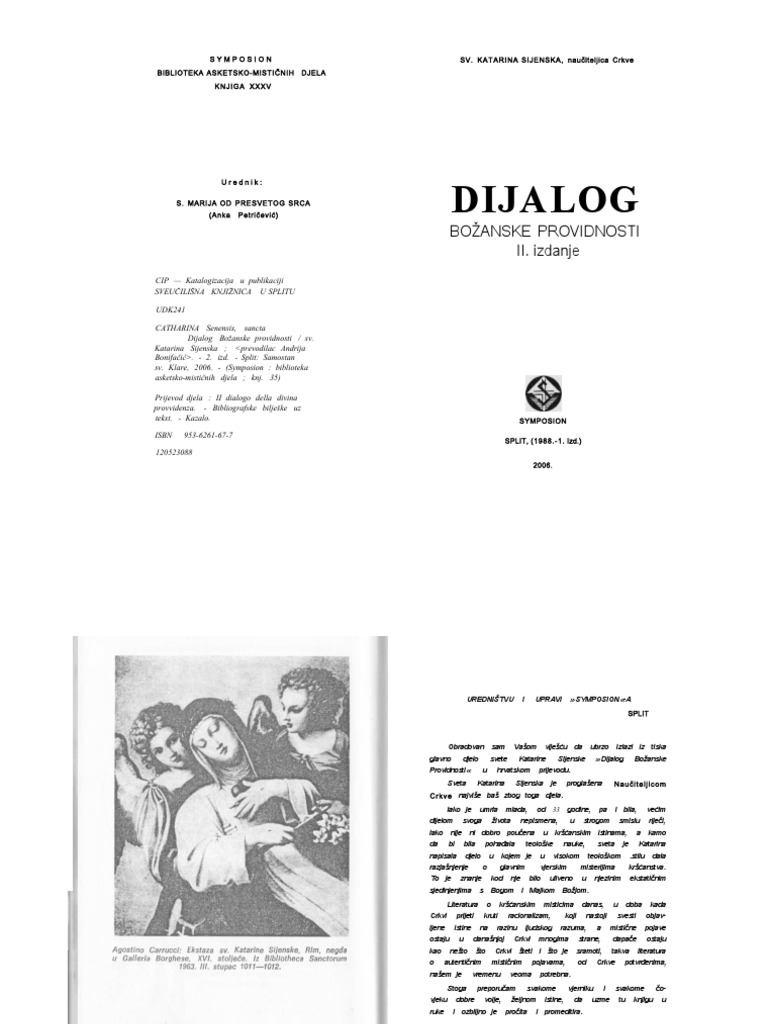 Sv. Katarina Sijenska - Dijalog Božanske Providnosti | PDF