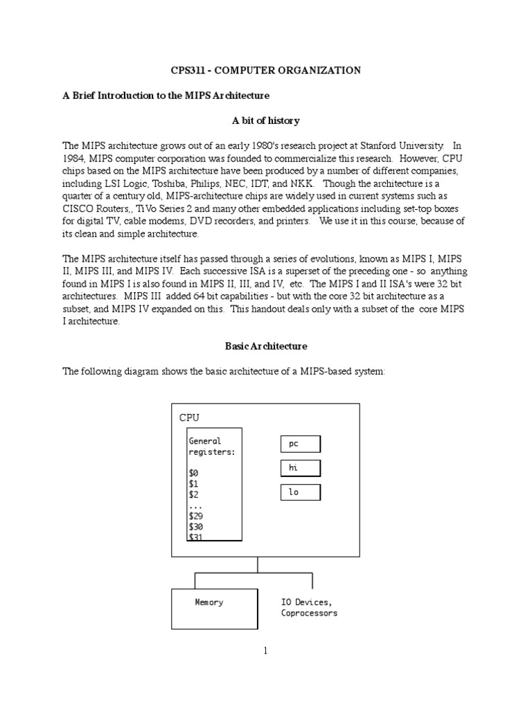 Mips Isa | PDF | Assembly Language | Pointer (Computer Programming) Mips Isa | PDF | Assembly Language | Pointer (Computer Programming)