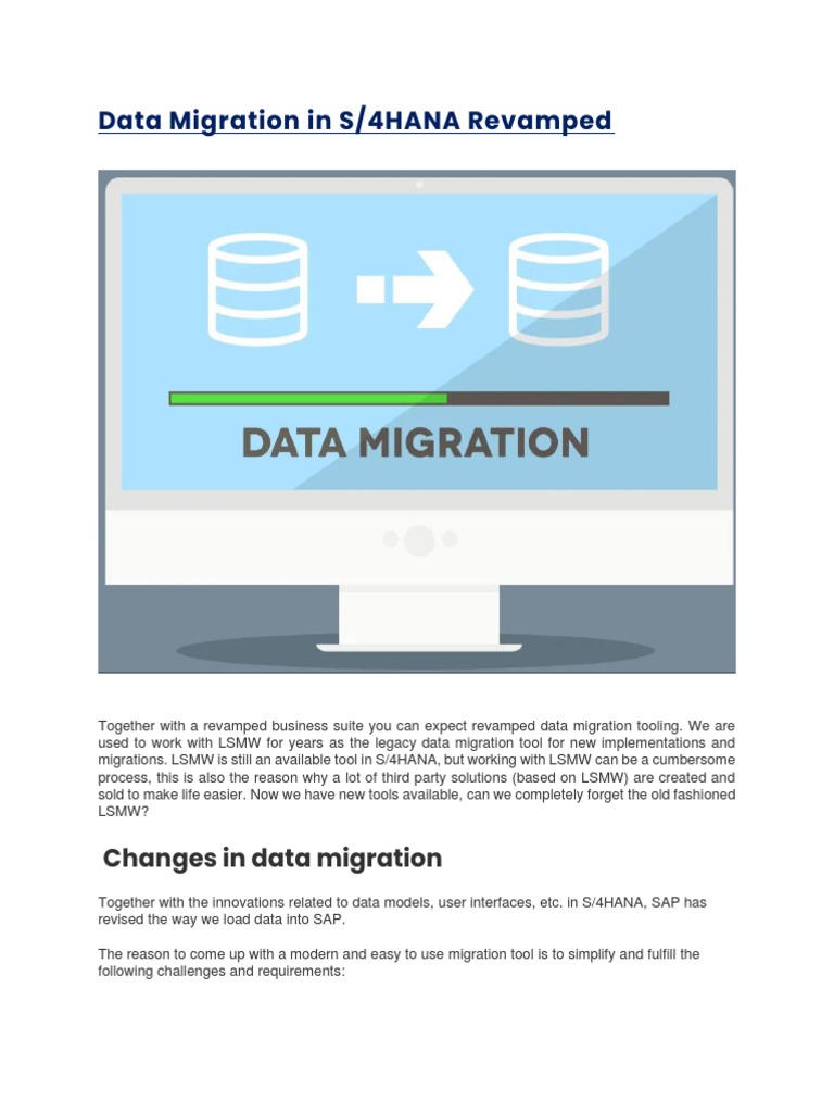 Data Migration S4hana | PDF | Microsoft Excel | Information Retrieval