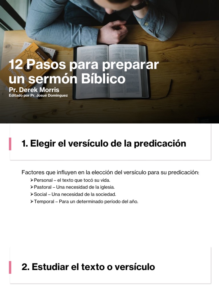 Guía para Predicar Sermones Bíblicos | PDF | Sermón | Salmos