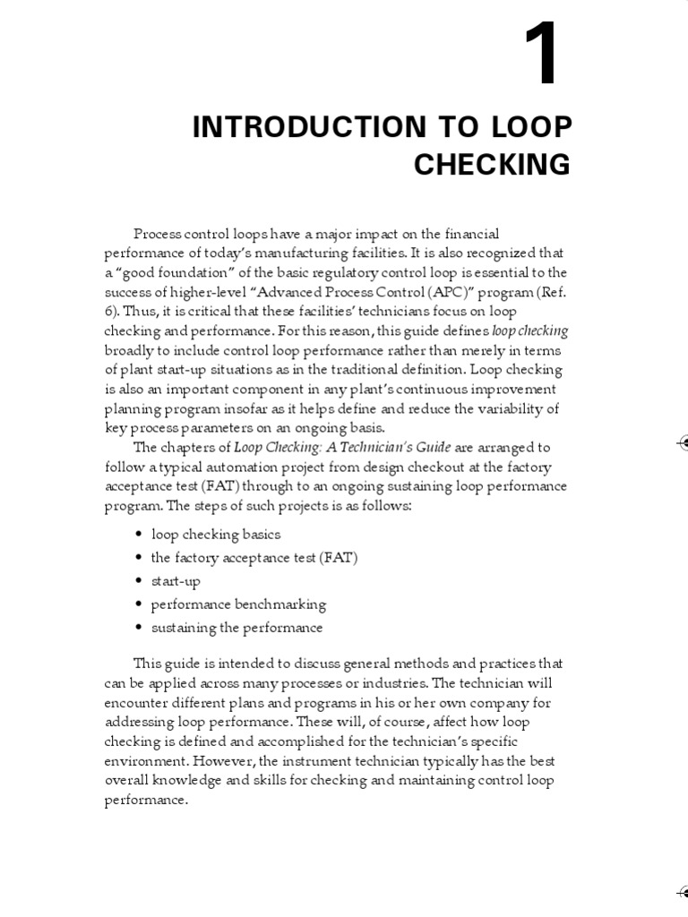 Loop Checking A Technician Guide | PDF | Control Theory | Control System