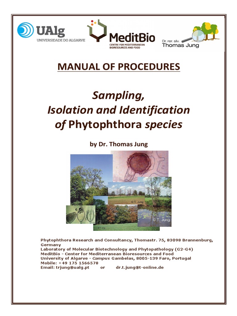 Manual of Procedures for the Sampling, Isolation and Identification of ...