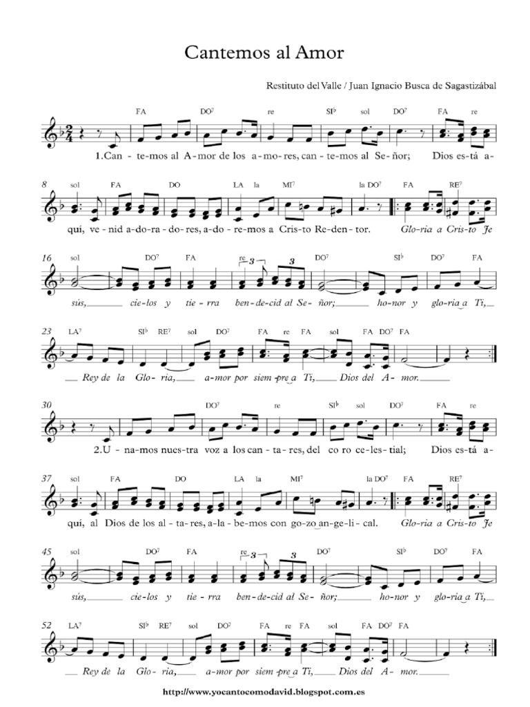 Cantemos Al Amor | PDF