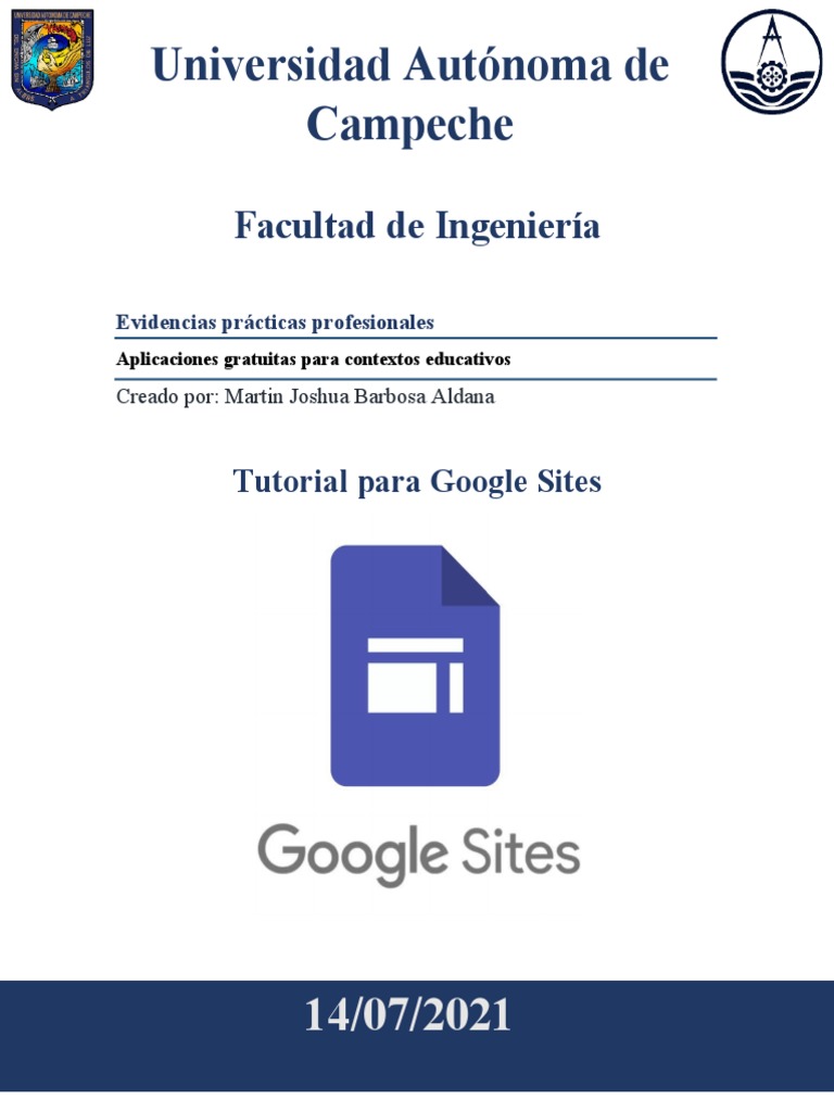 Tutorial Google Sites | PDF | Red mundial | Internet y web