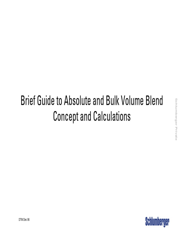 Absolute and Bulk Volume Guide | PDF | Density | Volume
