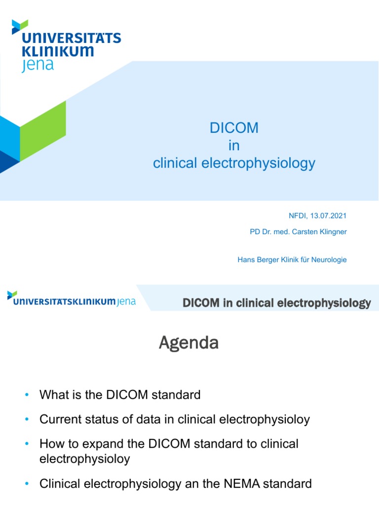 DICOM for Clinical Electrophysiology | PDF | Theory Of Medicine | Recording