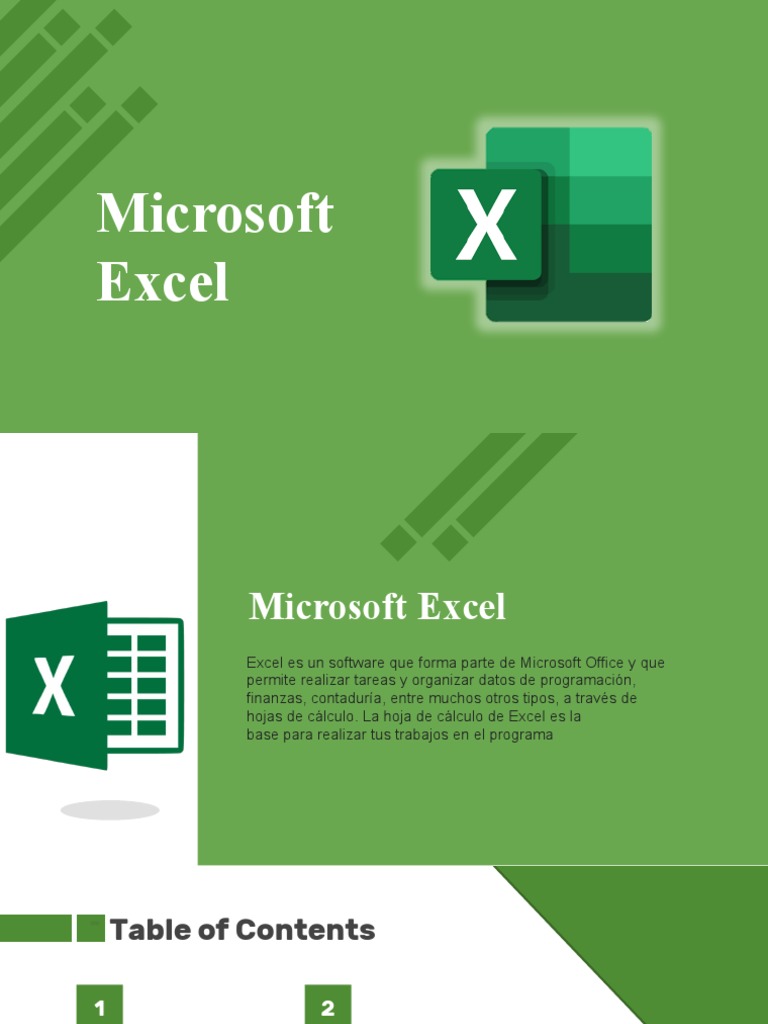Excel presentación. | PDF | Microsoft Excel | Hoja de cálculo