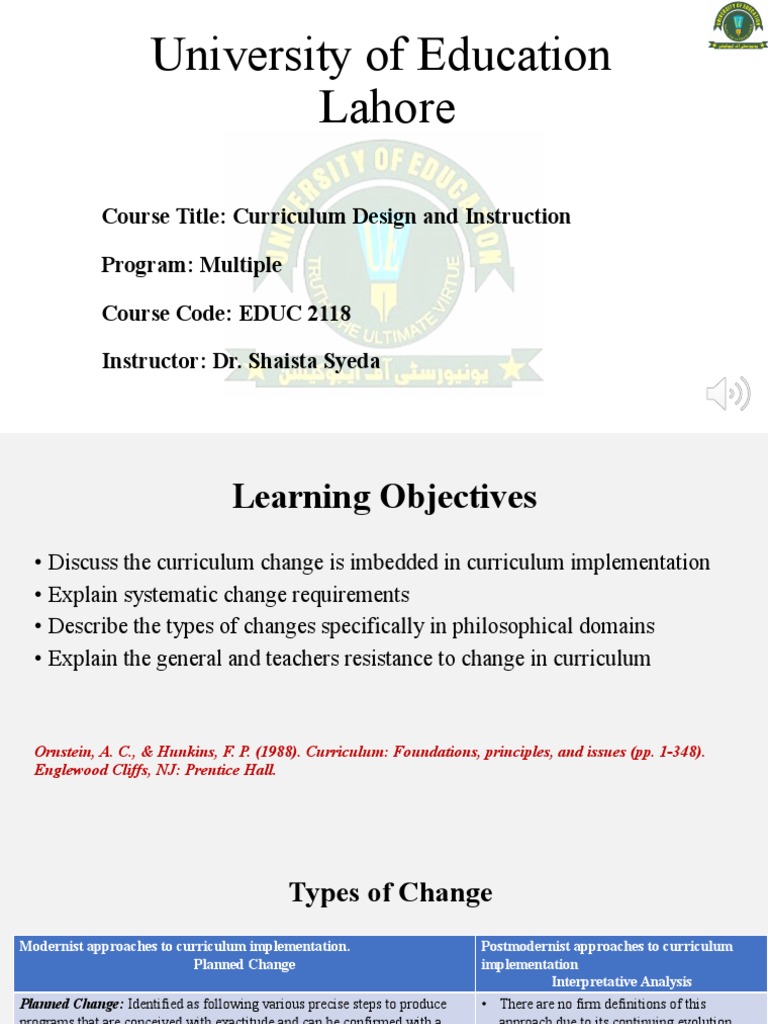 EDUC 2118 Curriculum Design and Instruction | PDF | Curriculum | Teachers