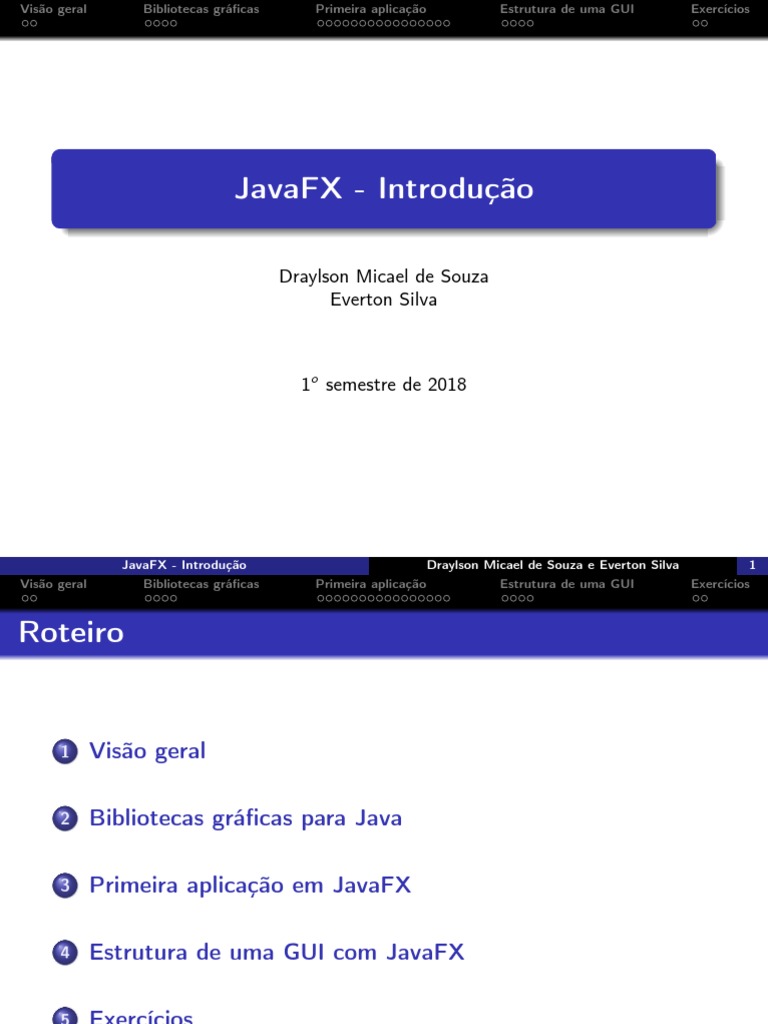 JavaFX - Introducao | PDF | Interfaces gráficas do usuário | Java ...