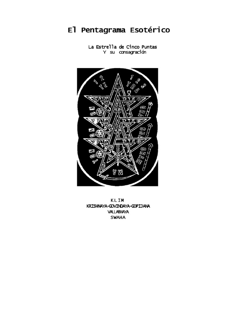 Significado del Pentagrama Esotérico | PDF | Kábala