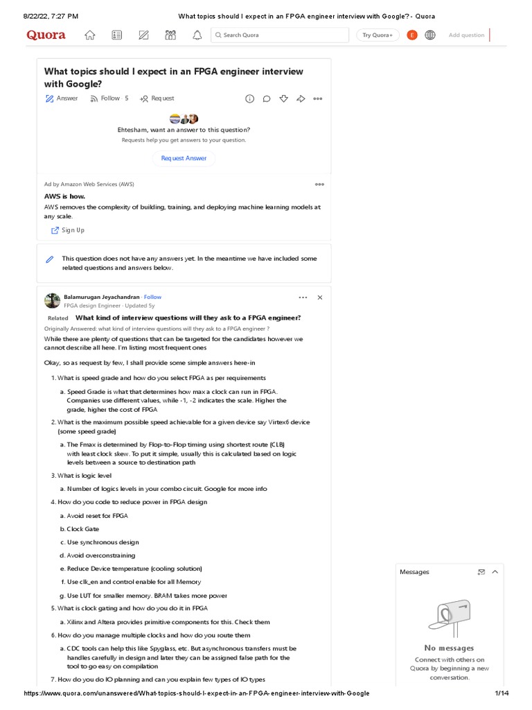 FPGA engineer interview topics with Google | PDF | Field Programmable Gate Array | Array Data Type
