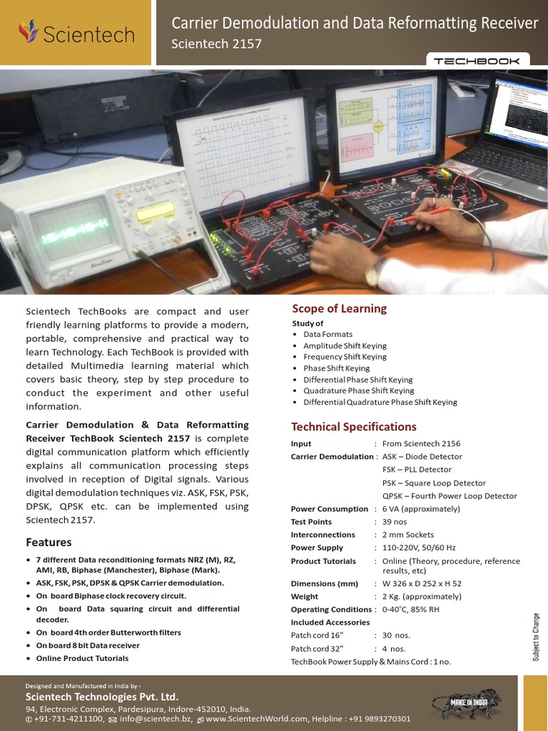 Scientech 2157 | PDF | Detector (Radio) | Computer Engineering