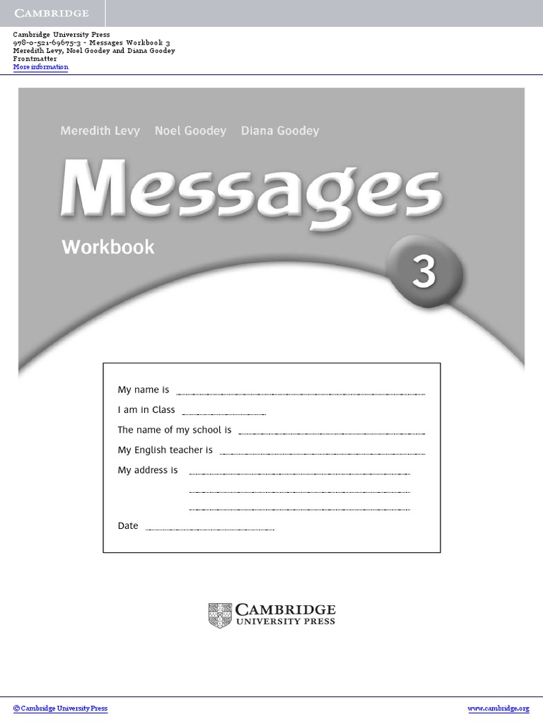 Messages 3 Workbook | PDF