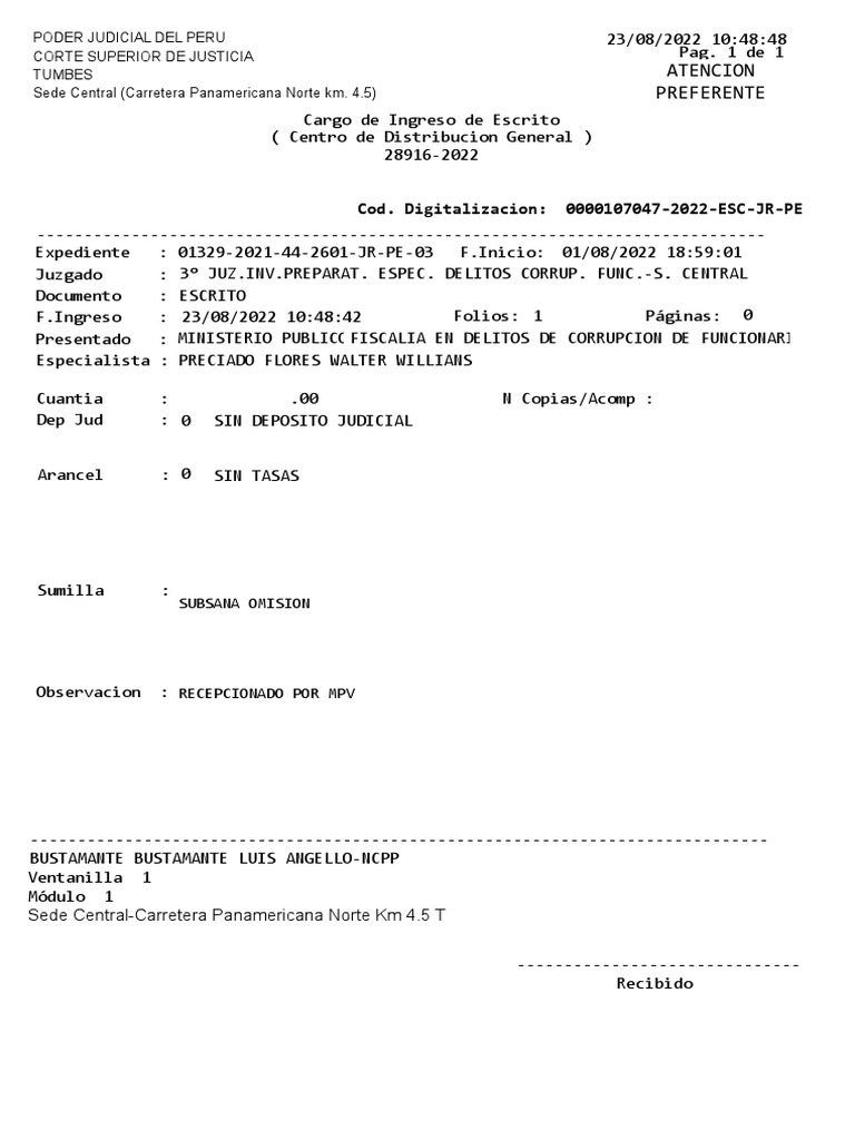 Exp. 01329-2021-44-2601-JR-PE-03 - Anexo - 89659-2022 | PDF