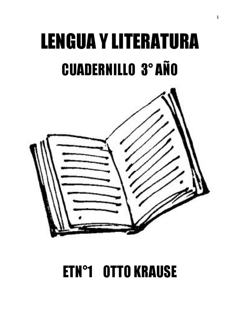 Cuadernillo 3er Año LENGUA Y LITERATURA | PDF | Felicidad | Relámpago