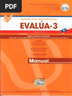 Batería Psicopedagógica Evalúa - 0 Versión Chilena 4.0 | PDF