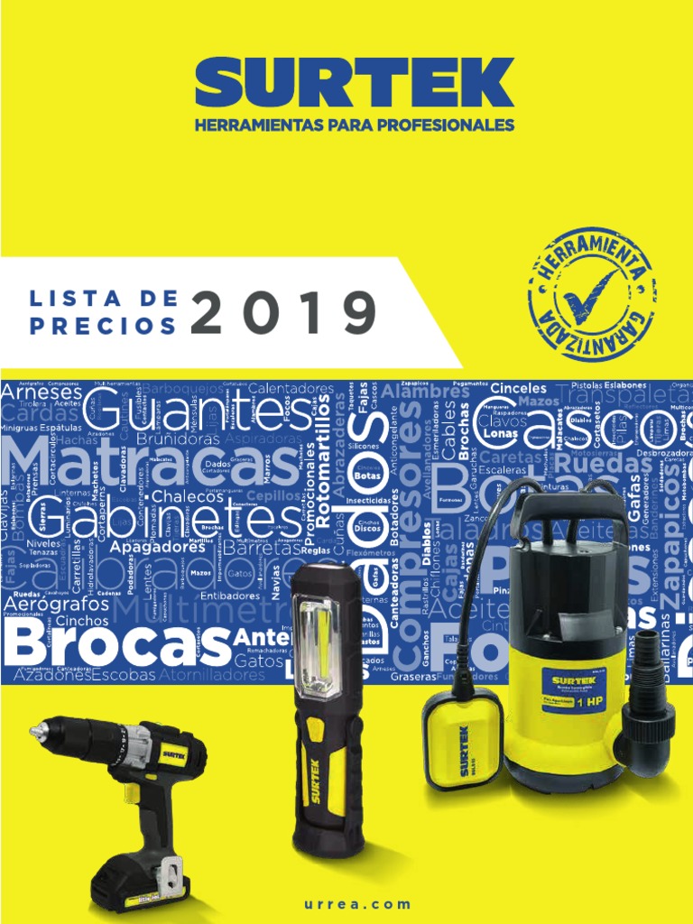 Catalogo SURTEK Herramientas Manuales | PDF | Sector secundario de la economía | Sectores Economicos