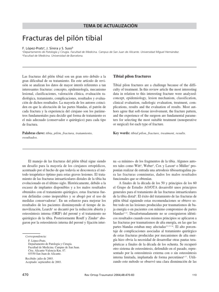 Pilon Tibial | PDF | Tobillo | Lesión