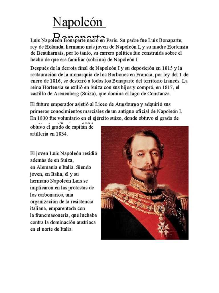 Luis Napoleón Bonaparte | PDF