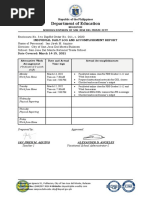 Department of Education: Individual Workweek Accomplishment Report | PDF