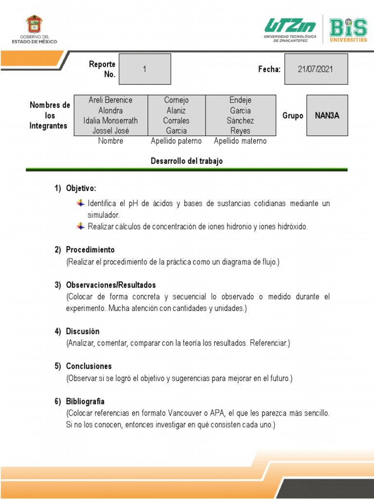 Practica Ph1 | PDF | Ph | Compuestos químicos