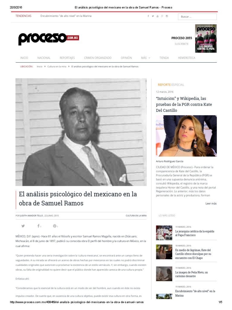 Análisis de Samuel Ramos y su obra | PDF | México