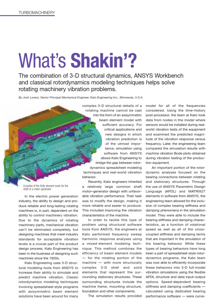 Ansys Turbo Machinery Flyer | PDF | Simulation | Machines