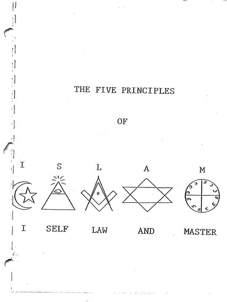 #3 - The 5 Principles of ISLAM | PDF