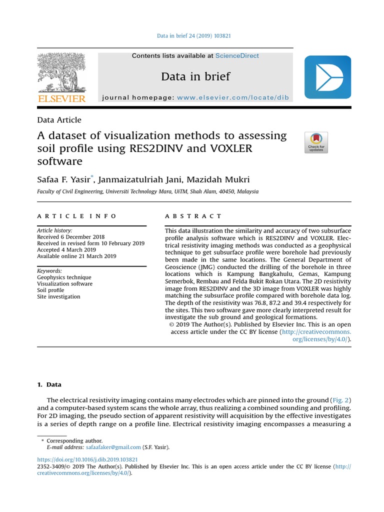 Res2dinv and Voxler | Download Free PDF | Rock (Geology) | Natural ...