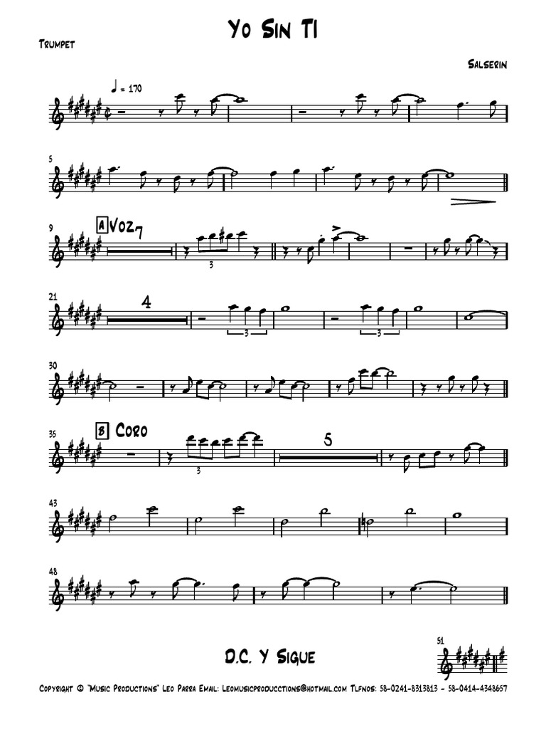Salserin - Yo Sin Ti | PDF