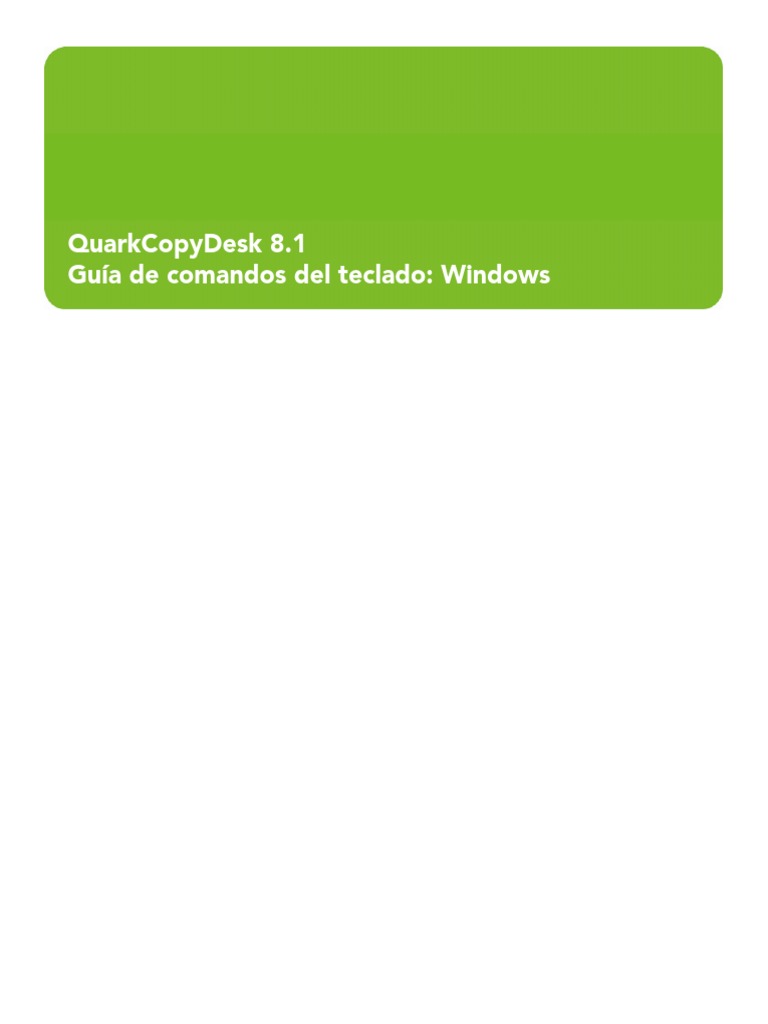 Win Comandos de Teclado | PDF | Comillas | Ventana (informática)