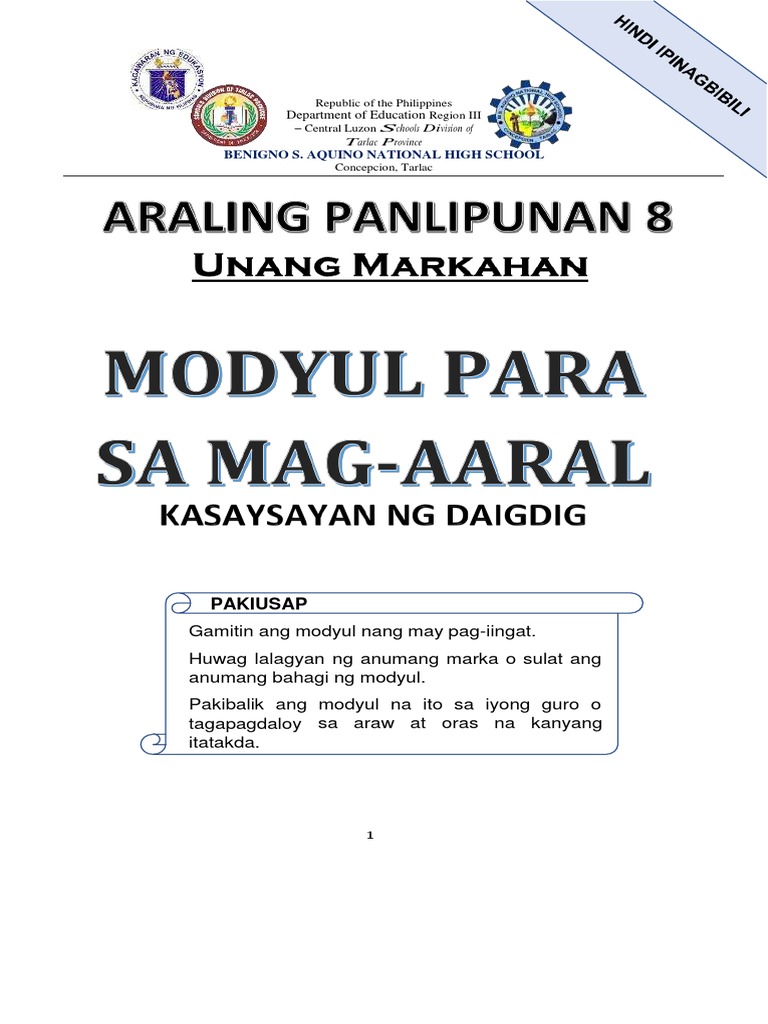 1st Qt. Modyul para S Mag Aaral AP8 2 | PDF