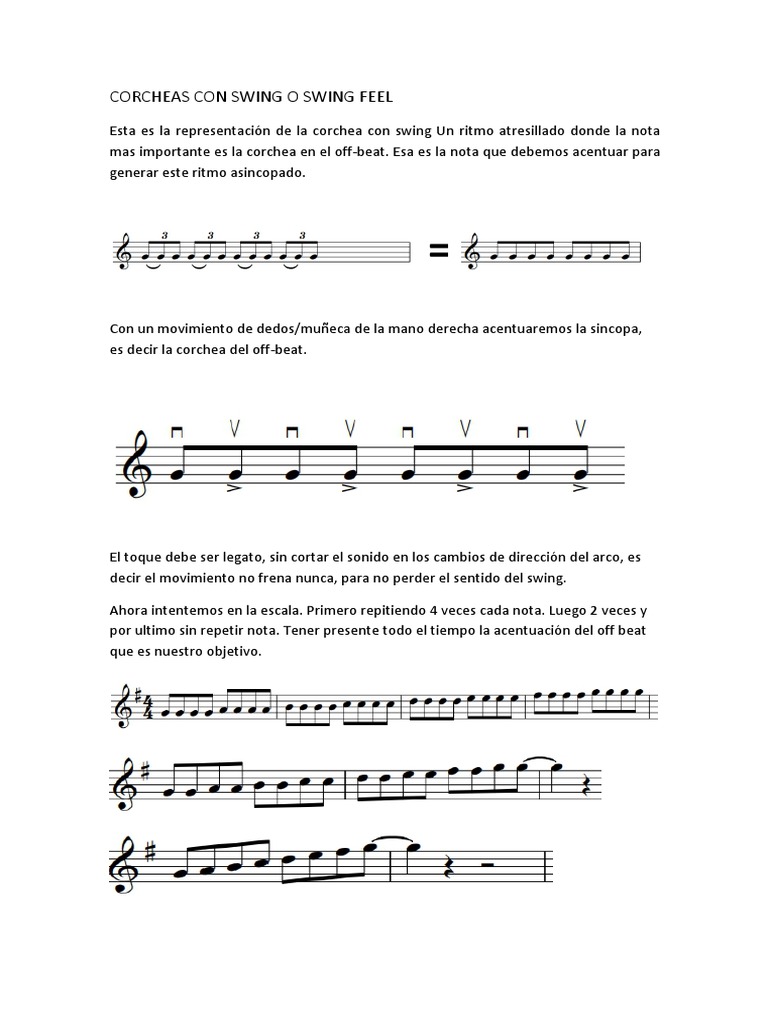 MINOR SWING Arpegios | PDF