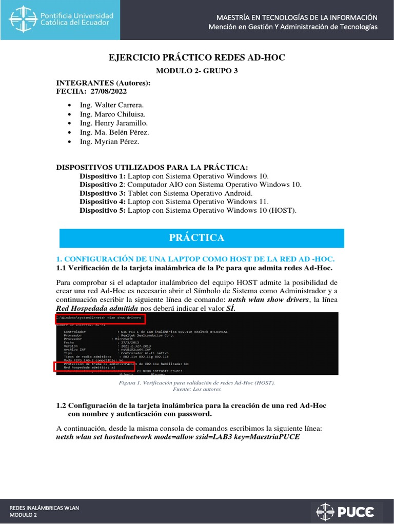 Modulo 2-Tarea 1 | PDF | Red de computadoras | Red inalámbrica ad hoc