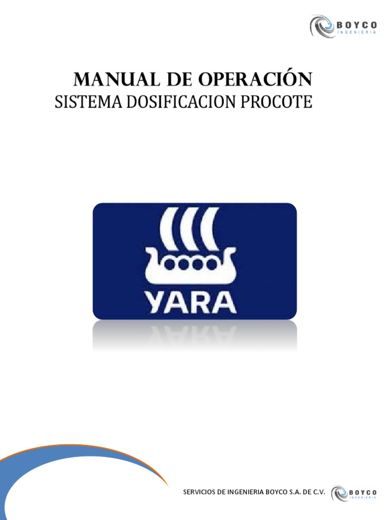 Dosificacion Procote Yara Veracruz | PDF | Informática | Software
