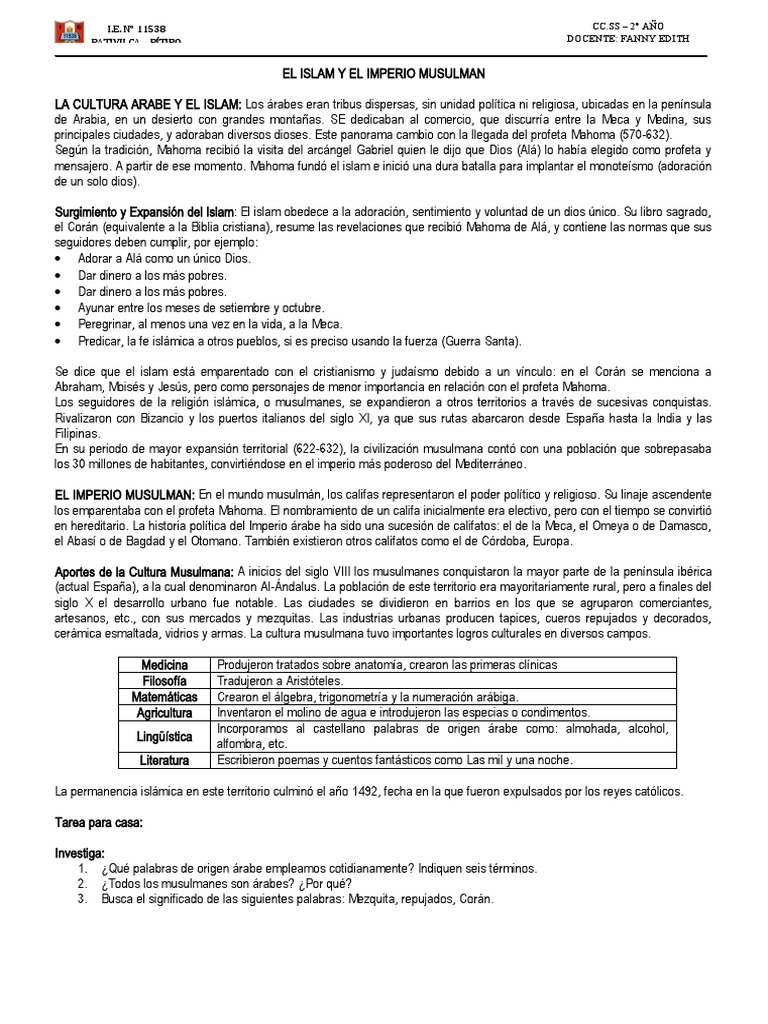 El Islam y El Imperio Musulman | PDF | Mahoma | Al Andalus