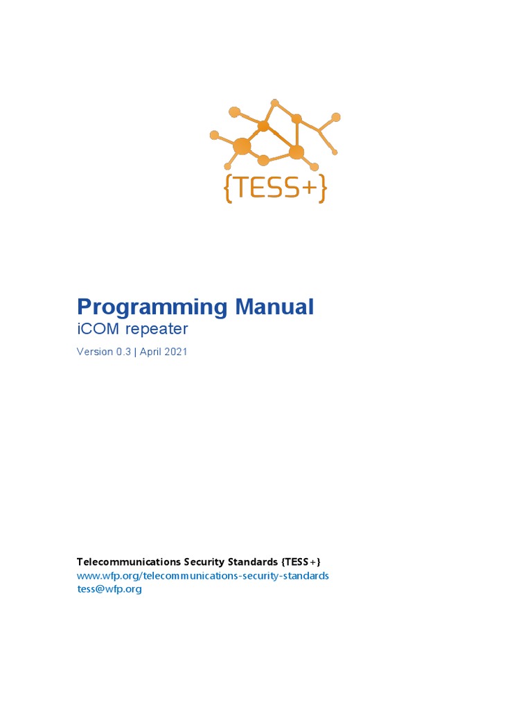 TESS Manual Programming iCOM Repeaters | PDF | Technical Support ...