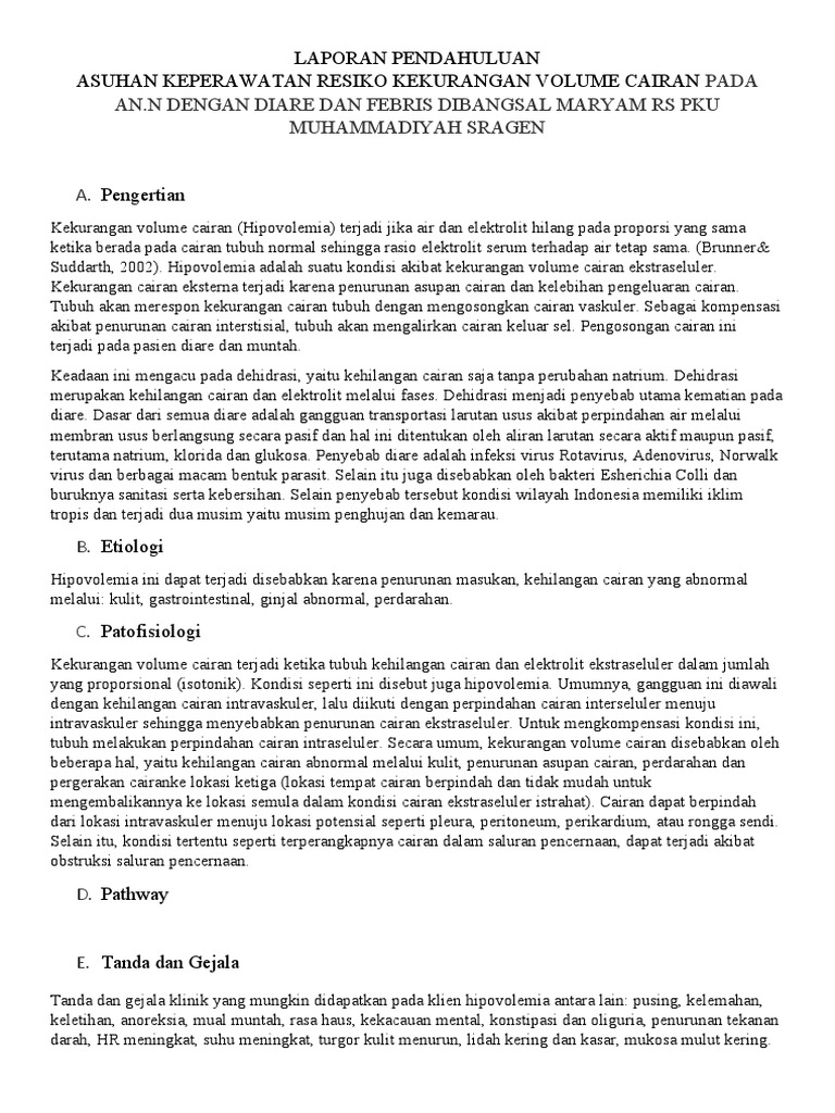 Laporan Pendahuluan | PDF